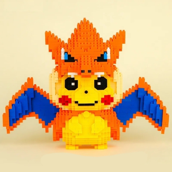 Pokemon | Other | Pokemon Pikachu Dressed As Charizard Lego Nano Blocks ...